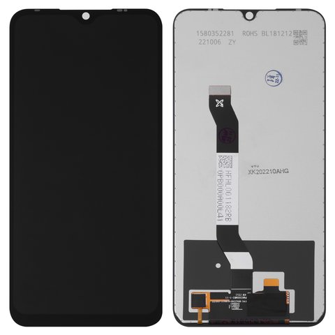 LCD compatible with Xiaomi Redmi Note 8, (black, without logo, without ...